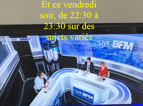 JP BFMTV plateau vu de haut et txt heures | La Revue Civique